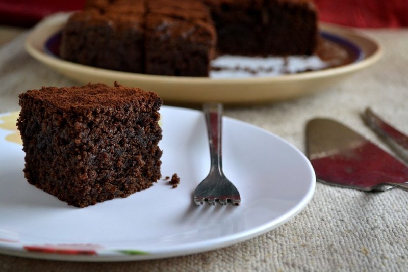 Eggless Chocolate Cake- With Fortune Rice Bran Oil – Gayathri's Cook Spot