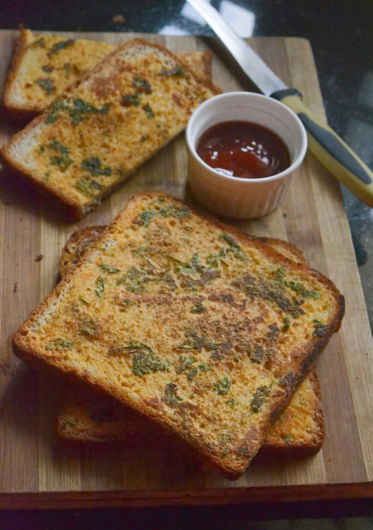 Besan Masala Bread Toast Recipe – Gayathri's Cook Spot